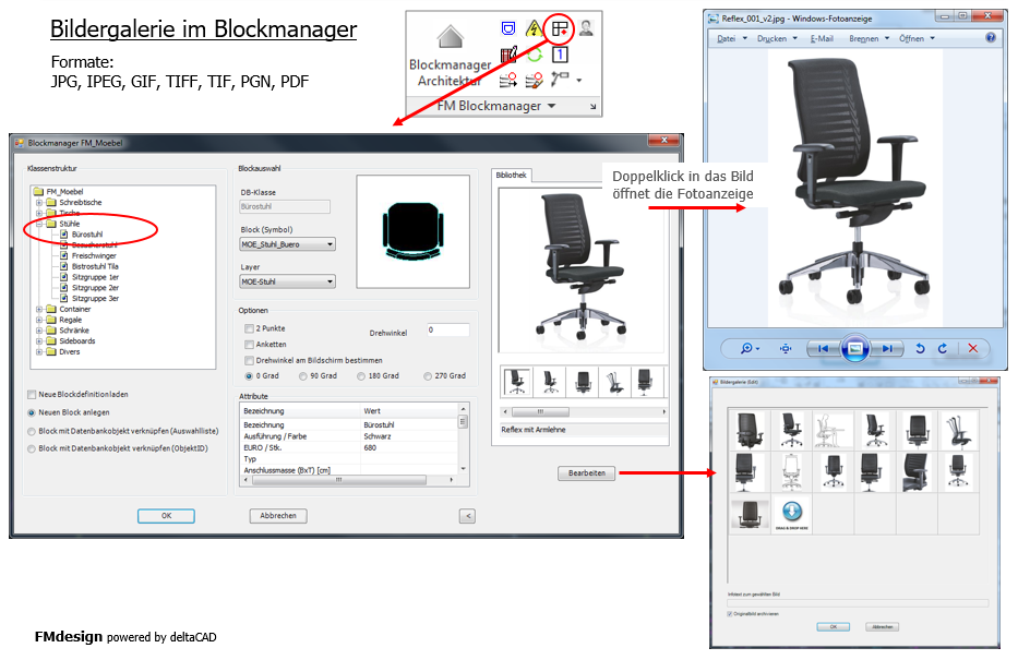FMdesign Standardfunktionen
